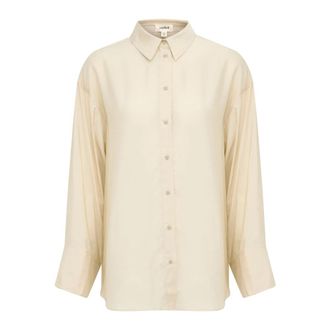 Soaked In Luxury Elegante Blusen Oatmeal - - Blouses & Shirts - Damen - Beige - M
