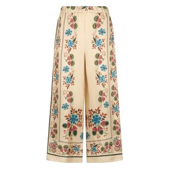 Max Mara Femme, Pantalons, Multicolore, Taille: 38 FR Snack Wide Pantalons