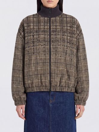 Brunello Cucinelli Bomber relaxed fit en laine Prince de Galles avec sequins