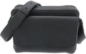 Louis Vuitton Pre-owned Aerogram Boarding Messenger Leather Shoulder Bag - Homme - Pre-owned - Noir - Taille: ONE Size