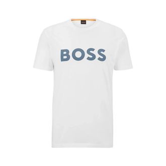 HUGO BOSS Logo T-Shirt - - Tops - Herren - Wei&szlig; - XL