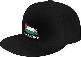 Generic Casquette De Baseball,Brossez Le Drapeau Palestinien De La Palestine,Anti Soleil Casquette De Sport Casual Snapback Hat pour Cyclisme Sport Eté