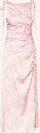 Ganni Satinkleid pink