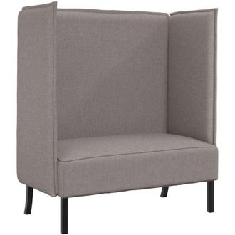 vidaXL Hoher R&uuml;cken Sofa Taupe 109 x 56 x 121 cm Stoff Vidaxl