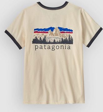 Patagonia Fitz Roy Foothills Ringer T-Shirt undyed natural