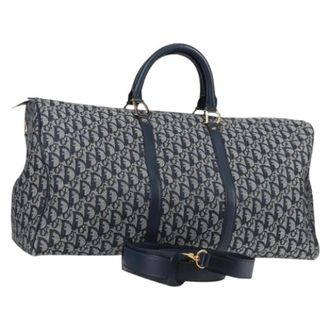 Dior Pre-owned Vintage Trotter Canvas Boston Bag - - Pre-owned - Damen - Blau - ONE SIZE