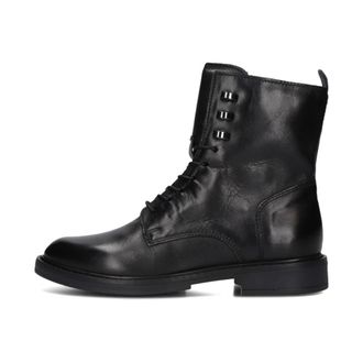 Omoda Schwarze Leder Schn&uuml;rstiefel - - Shoes - Damen - Schwarzk - 37 EU