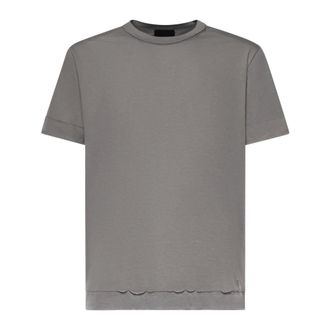 Dondup Homme, Tops, Gris, Taille: 3XL T-shirt coupe brute