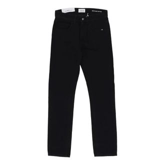 Amish Jeans Man David Denim Dark Stone Noir - Homme - Jeans - Noir - Taille: W35