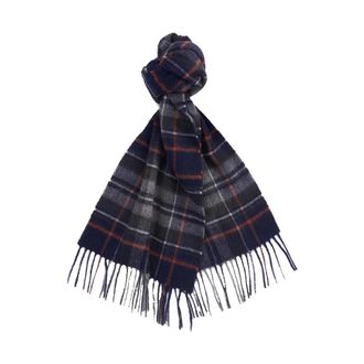 Barbour Kariertes Schal in Marineblau/Ingwer - - Accessories - Herren - Blau - ONE SIZE