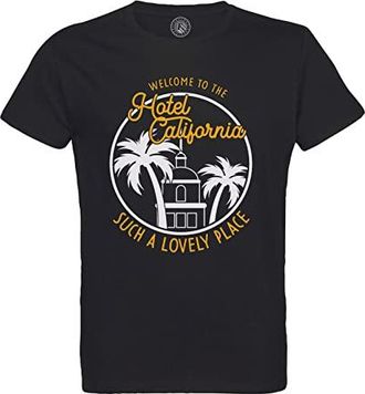 Fabulous T-Shirt Homme Col Rond Coton Bio Hotel California Musique Chanson Pop