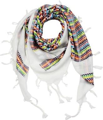 Freak Scene Kufiya - color&eacute;-multicolore 04-100 x 100 cm - Shemagh - foulard Arafat palestinien - keffieh en coton