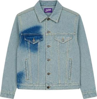 Jean Paul Gaultier Femme, Vestes, Bleu, Taille: 40 FR Face Denim Jacket
