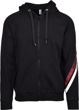 Moschino Homme, Sweatshirts et sweats &agrave; capuche, Noir, Taille: L Sweat zipp&eacute;