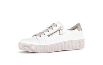 Gabor Damen Low-Top Sneaker, Frauen Halbschuhe,schn&uuml;rschuhe,schn&uuml;rer,stra&szlig;enschuhe,Strassenschuhe,Sportschuhe,Weiss (antikrosa),38.5 EU / 5.5 UK