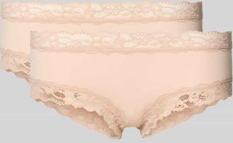 Skiny Slim Fit Panties mit Spitzenbesatz