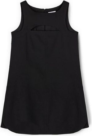 Motivi Femme, Robes, Noir, Taille: 44 FR Robe droite avec d&eacute;coupe en cr&ecirc;pe