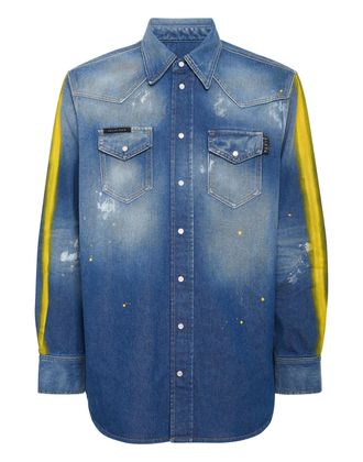 Philipp Plein Denim Shirt Ls