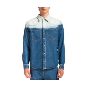 Marni Homme, Chemises, Bleu, Taille: L Chemise en denim d&eacute;grad&eacute;e