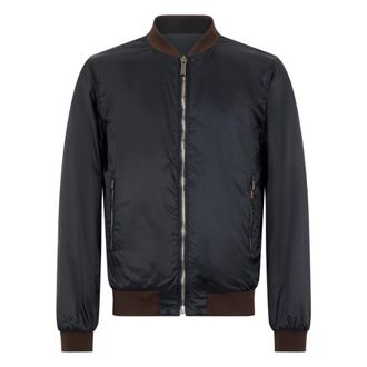 Moorer Homme, Vestes, Bleu, Taille: M Compiano Bomber Jacket
