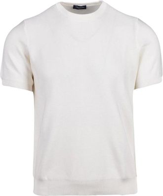 Drumohr Homme, Pulls, Blanc, Taille: M Maglia Girocollo