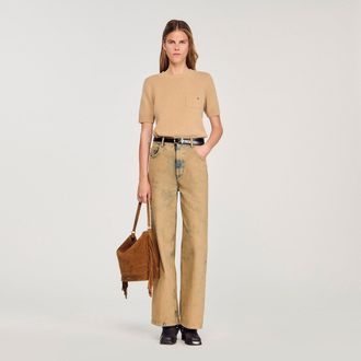 Sandro Kurzarmpullover