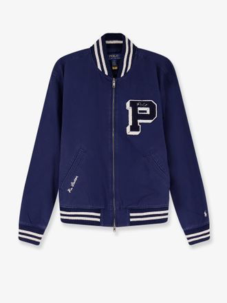 Ralph Lauren Cotton bomber con patch Logo - POLO RALPH LAUREN - gender_Man