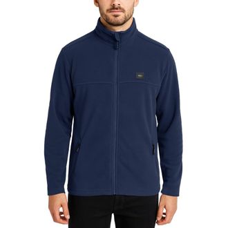 Lee Cooper Workwear Herren Full Zip Thermo Fleece Anti-Pilling Pullover Arbeitsjumper, Marine, 4XL