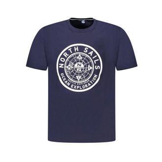 North Sails Blau Baumwolle Herren T-Shirt - - Tops - Herren - Blau - XS
