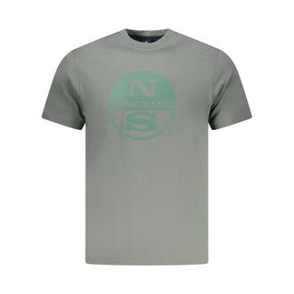North Sails Verde Baumwoll-T-Shirt - - Tops - Herren - Gr&uuml;n - XL