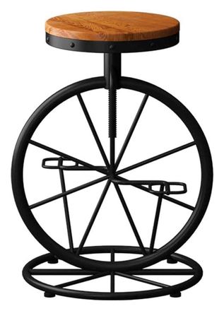 Generic Barhocker aus Massivholz, Schlichtes europ&auml;isches Design, ergonomisches Pedaldesign, 36 x 36 x 75 cm