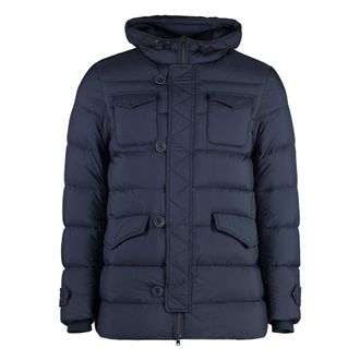 Herno Kapuzenjacke aus Daunenf&uuml;llung - - Jackets - Herren - Blau - XL