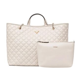 Guess Giully Tote Bag - Femme - Sacs - Blanc - Taille: ONE Size
