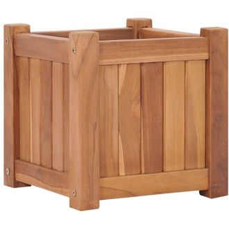 vidaXL Lit sur&eacute;lev&eacute; 30x30x30 cm Bois de teck solide Vidaxl