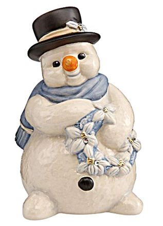 GOEBEL Figur Schneemann 11,5cm Frostige Winterzeit zu Weihnachten