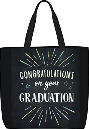 Generic Sac Fourre-Tout F&eacute;licitations Pour La Remise Des Dipl&ocirc;mes Sac &Agrave; Provisions En Toile Lavables R&eacute;utilisable Sacs En Toile, Pour &Eacute;cole, Voyage, Femmes, B