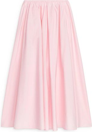 Arket A-Linien-Rock Aus Baumwolle -Rosa