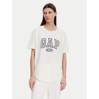 GAP T-Shirt 407990-04 Wei&szlig; Regular Fit