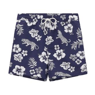 Polo Ralph Lauren Traveler Straight-Leg Seersucker Badeshorts - - Swimwear - Herren - Blau - L