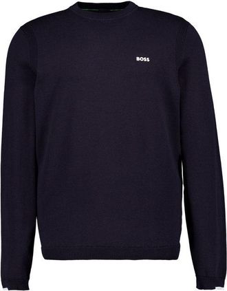 HUGO BOSS Herren Pullover blau unifarben