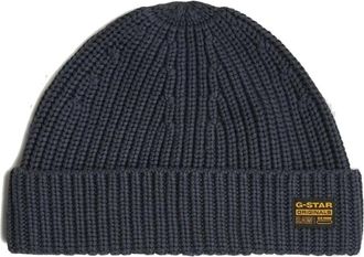 G-Star Homme, Accessoires, Bleu, Taille: ONE Size Bonnet court Fisherman Beanie
