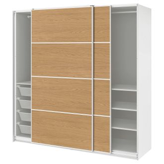IKEA PAX / MEHAMN Kleiderschrank mit Schiebet&uuml;ren