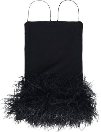 The Attico Knielanges Kleid - Schwarz