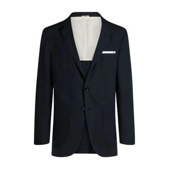 Kiton Homme, Vestes, Bleu, Taille: L Veste crois&eacute;e en cachemire