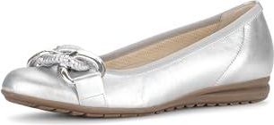 Gabor Ballerines classiques pour femme, Argent 80, 35.5 EU