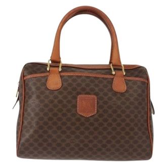Celine Sac &agrave; main vintage en toile Pre-owned - Femme - Pre-owned - Brun - Taille: ONE Size