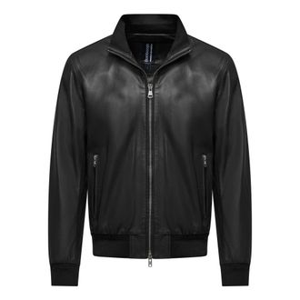 Bomboogie Homme, Vestes, Noir, Taille: 3XL Cole Leather Bomber