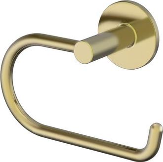 Lenz Papierhalter Juna in Gold - Ohne Deckel - Wandmontage - Zum Bohren oder Kleben - Hochwertige Verarbeitung mit Anti-Fingerabdruck Oberfl&auml;che - 4103741