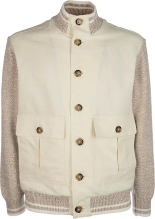 Paul & Shark Homme, Pulls, Beige, Taille: 2XL Cardigan Boutonn&eacute;