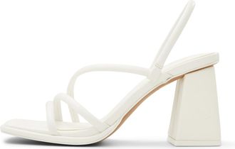 Call It Spring Damen Luxe Sandale mit Absatz, offen, wei&szlig;, 39 EU